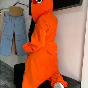 kigus | Jackets & Coats | Darwin Orange Cartoon Face Pajama The Word ...